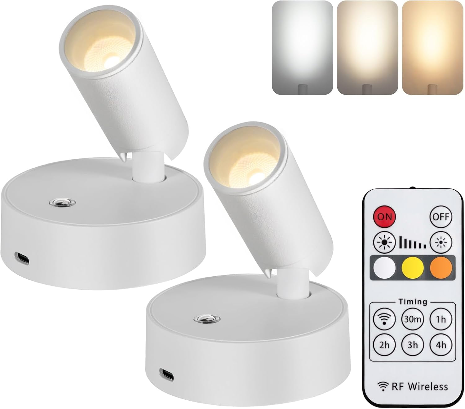 Wireless Spotlights Indoor with Remote Up Lights Indoor Picture Light ...