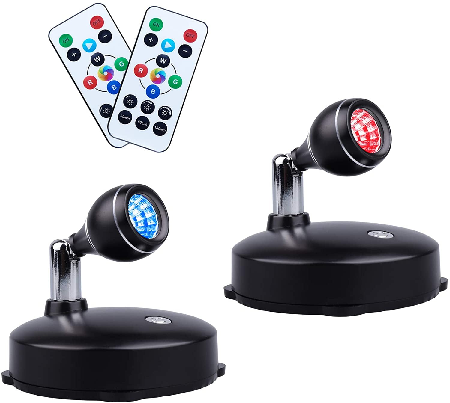 Wireless Spotlights Rechargeable Sopt Lights Indoor with Remote,16 ...