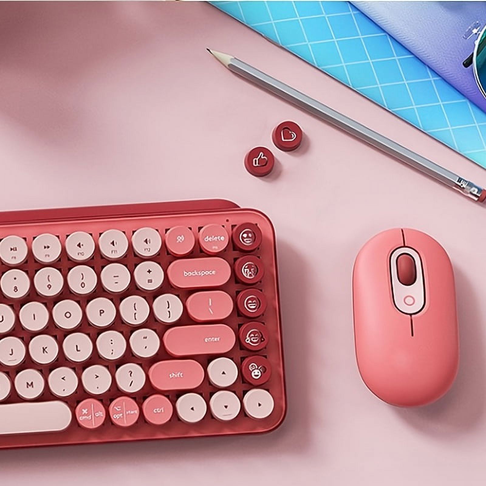 Wireless Static Dual Mode Macaron Color Mouse For Desktop Notebook Home ...