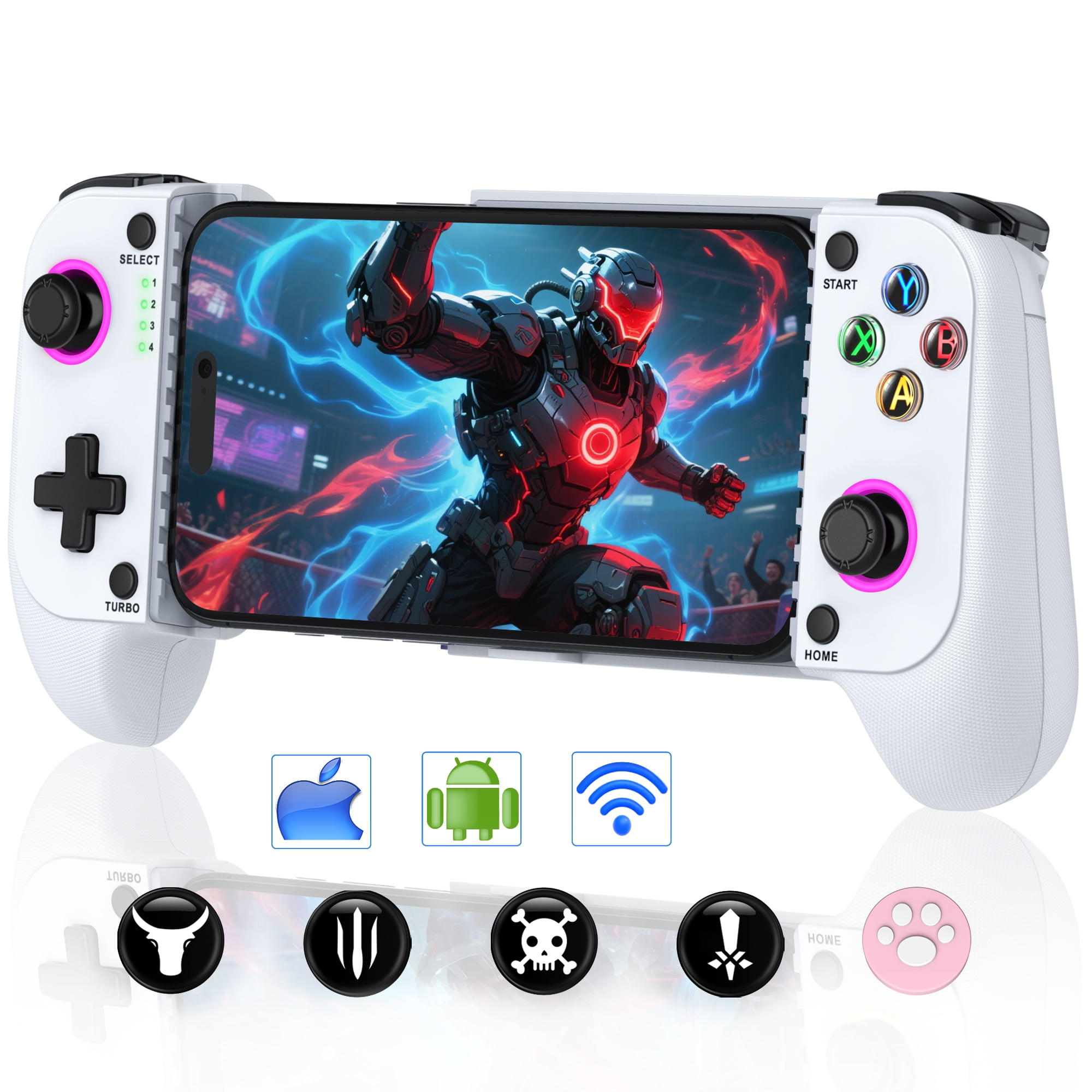 Wireless Stretchable Mobile Gaming Controller for Switch Mobile Phone/ Android/IOS - Walmart.com