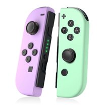 QQV Wireless Nintendo Joy-Con Controller for Switch/Switch OLED, One-Piece Joypad with Turbo ...