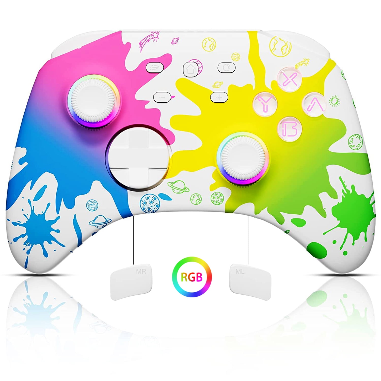 Wireless Switch Pro Controller Muti-color, Mytrix Switch Remote for ...