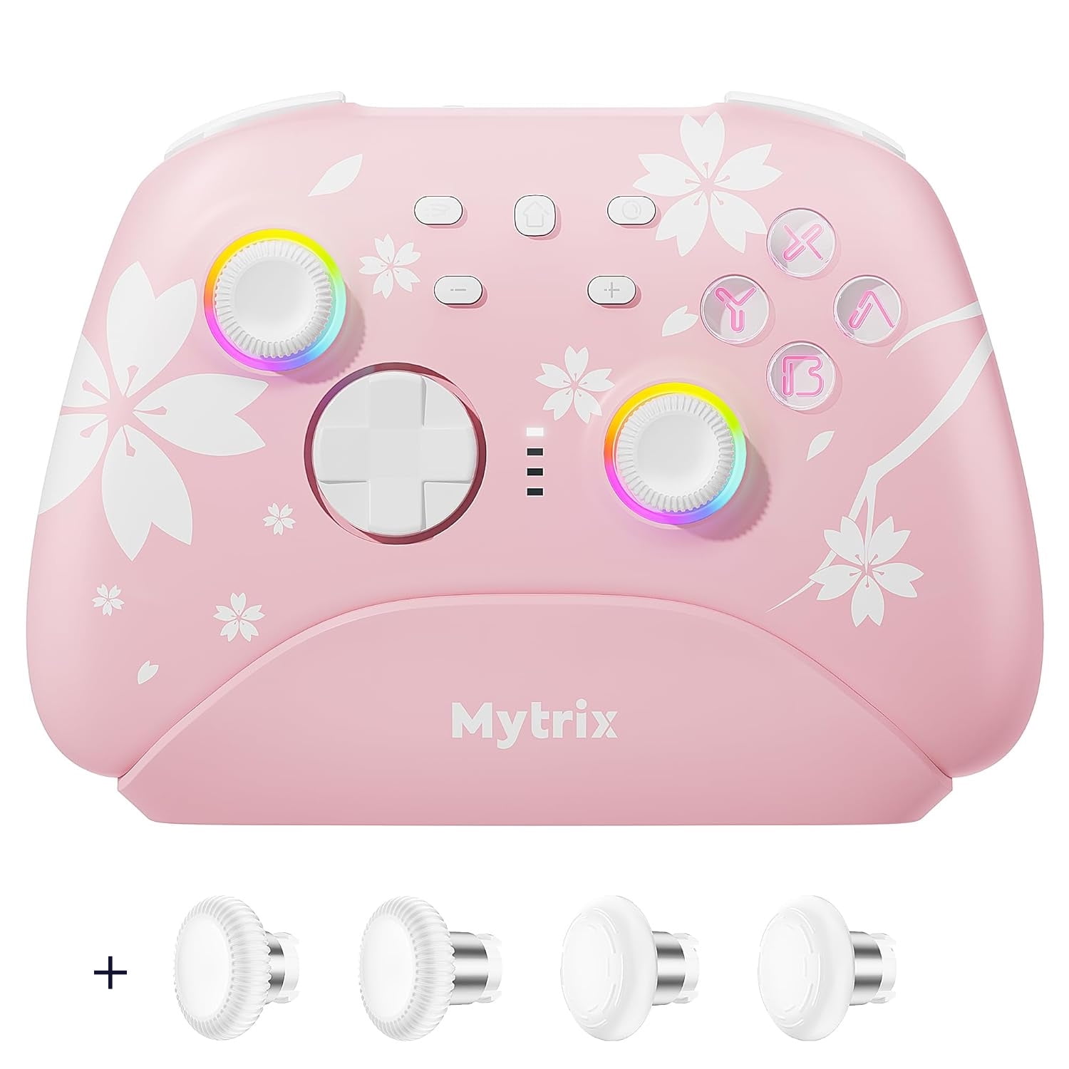 Wireless Game Controller Pink with Hall Effect Joysticks Triggers(No ...