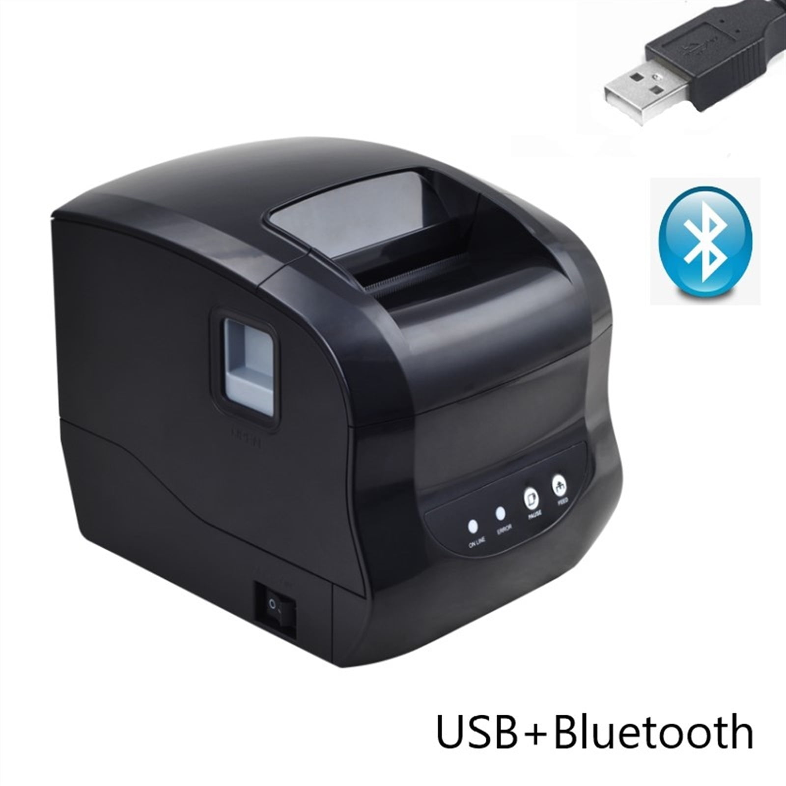 Wireless Thermal Label Printers 20mm-80mm Barcode Sticker Printer 365B ...