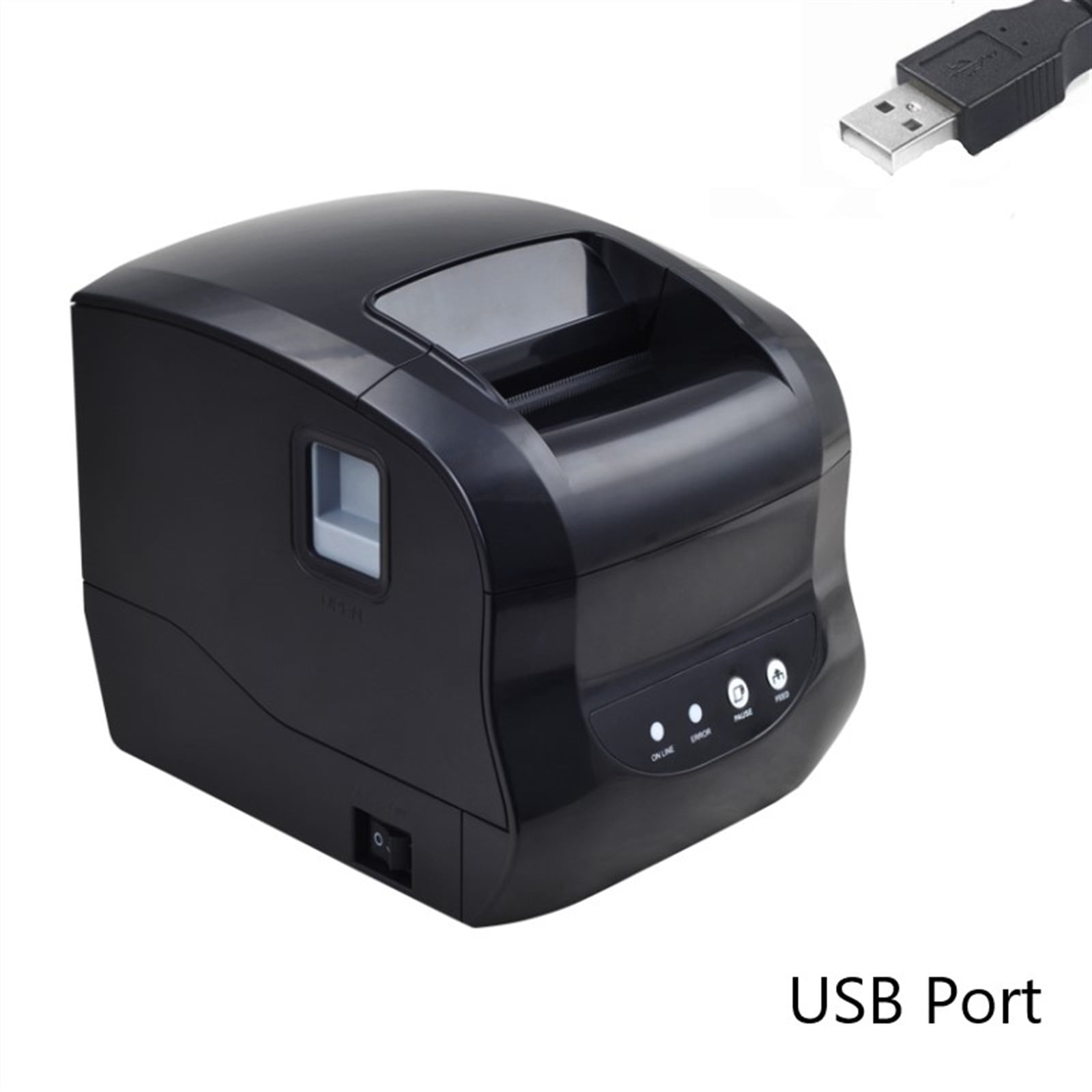 Wireless Thermal Label Printers 20mm-80mm Barcode Sticker Printer 365B ...