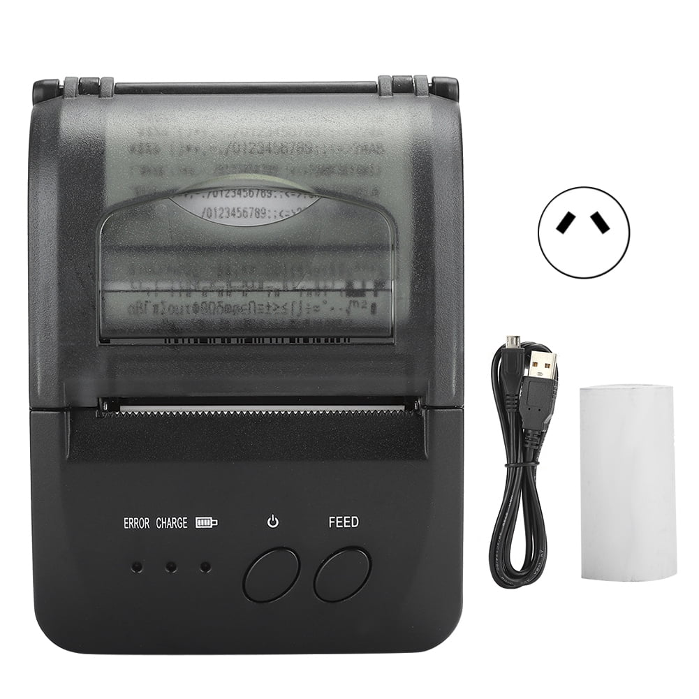 Yunuqso Thermal Printer Wireless Light Weight for Bluetooth / Linux / Android / IOS (100-240V ...