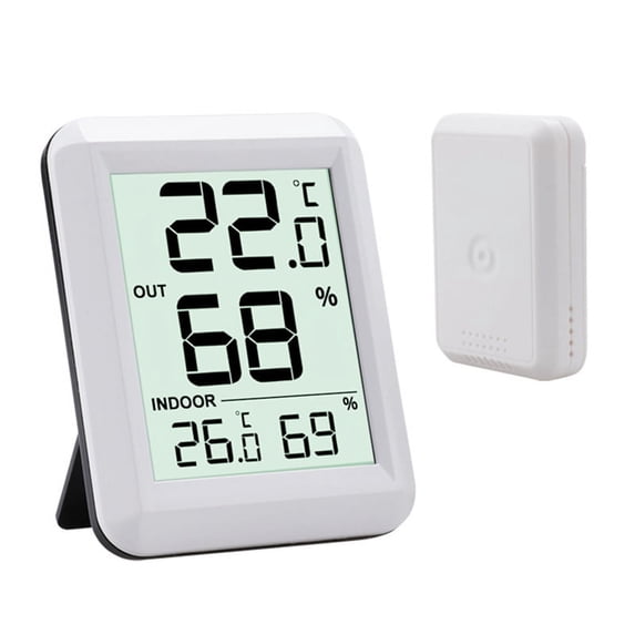 Wireless Thermometer Hygrometer BabyRoom Digital LCD Temperature ...