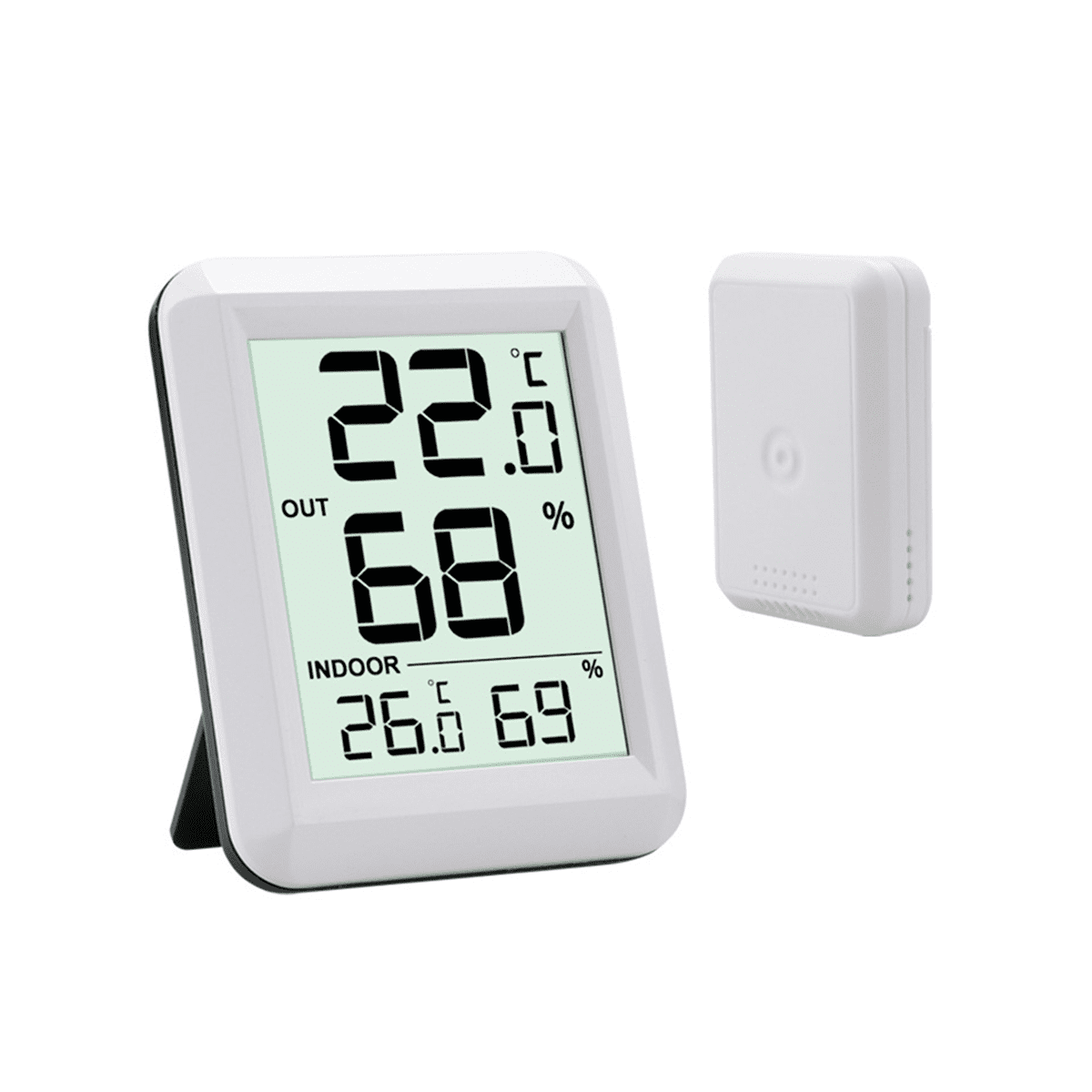 Wireless Thermometer Hygrometer BabyRoom Digital LCD Temperature ...