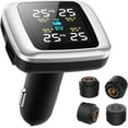 Wireless Tire Pressure Monitoring System with 4 External Sensors and 6 ...