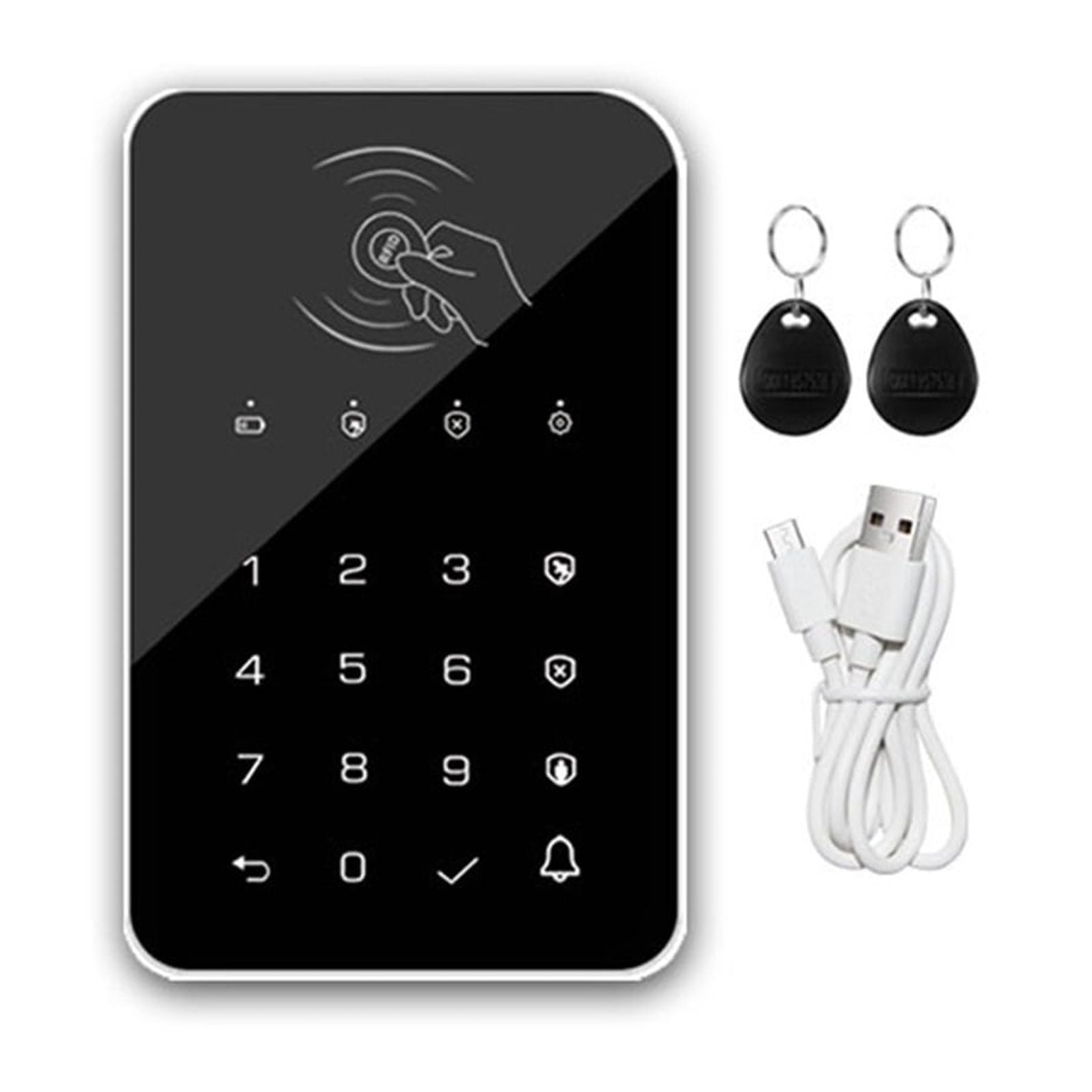 Wireless Touch Keyboard 2pcs RFID Card Arm Or Disarm Password Keypad ...