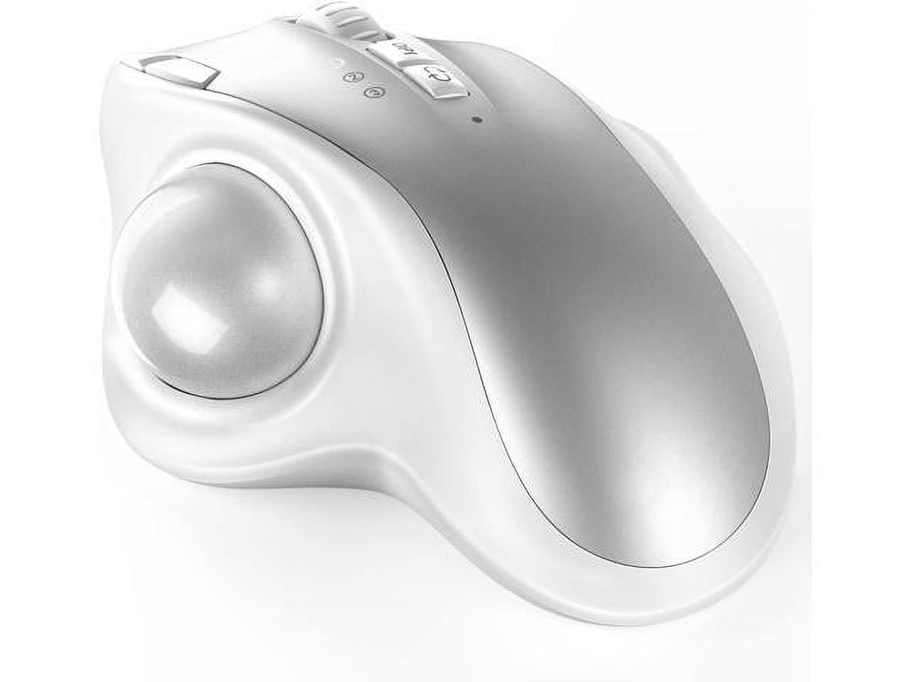 Wireless Trackball Mouse, 2.4G USB Bluetooth Ergonomic Mouse, Thumb ...