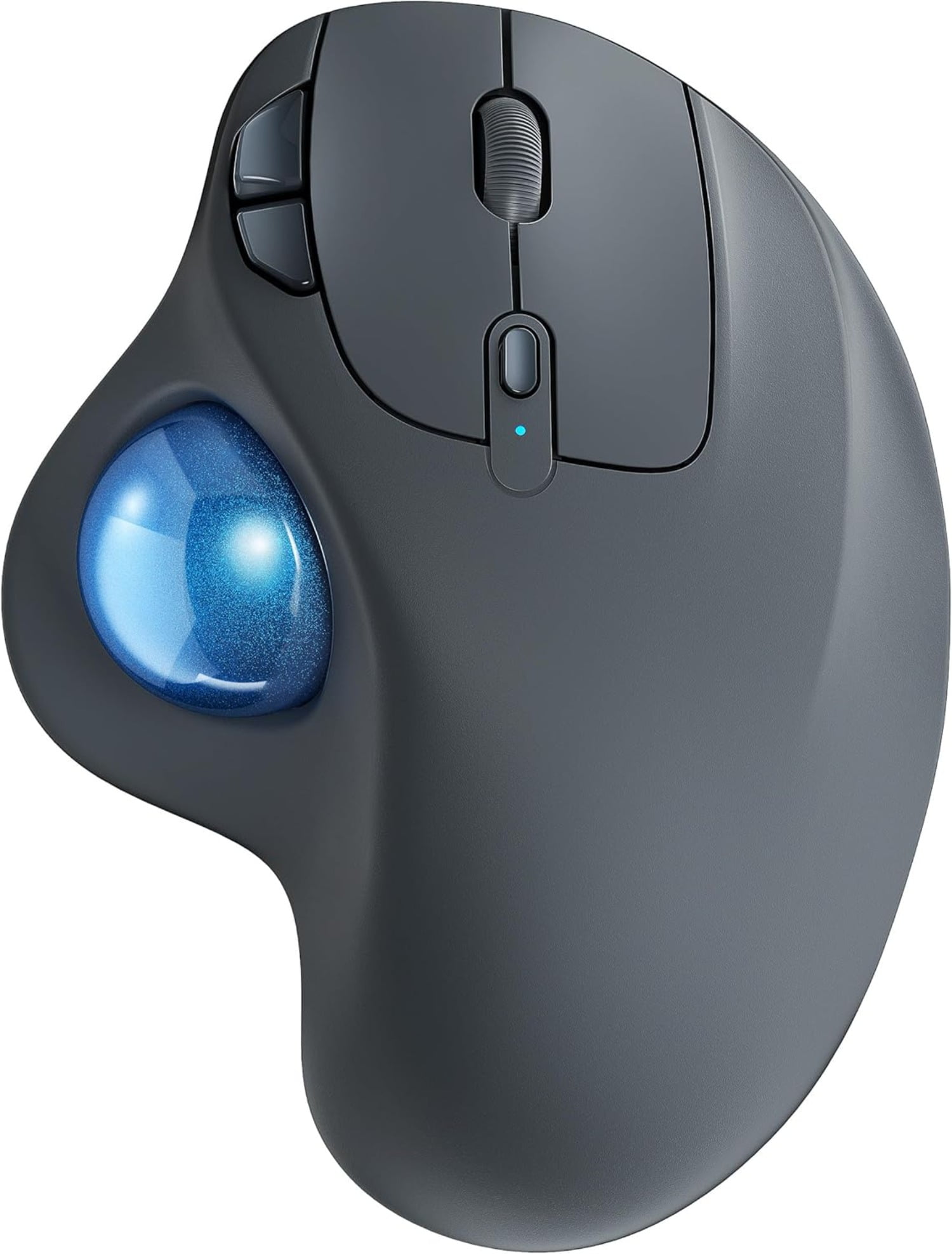 Wireless Trackball Mouse, Rechargeable Ergonomic, Easy Thumb Control ...