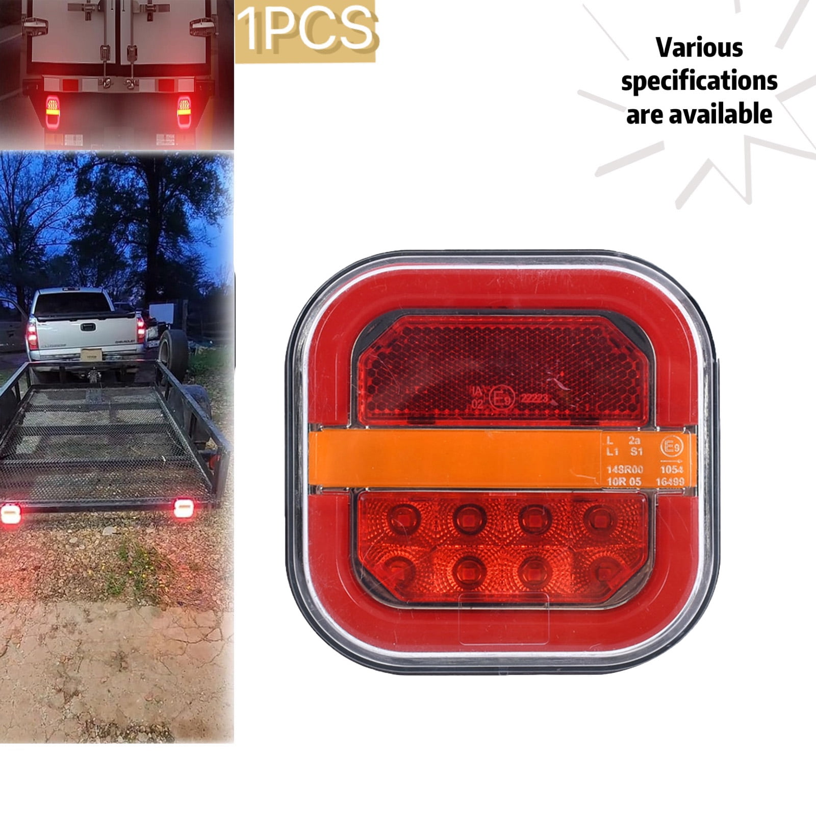 Wireless Trailer Lights, Magnetic LED Rechargeable and Portable Tow ...