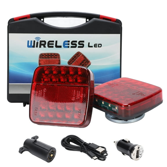 Magnetic Wireless Trailer Lights, Recharable LED Light for Towing Truck ...