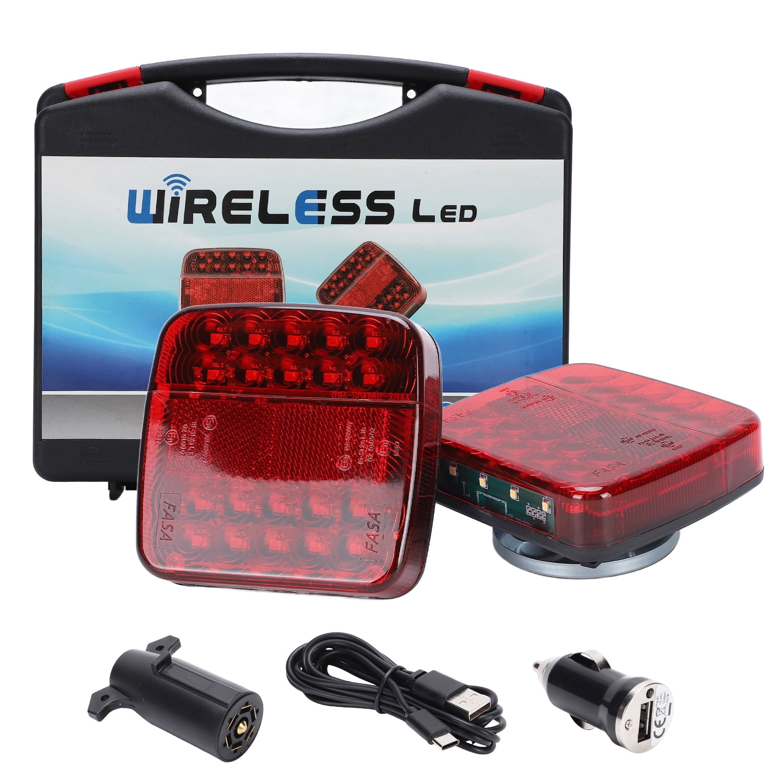 Wireless Trailer Lights, Magnetic Trailer Light For Towing, Portable ...