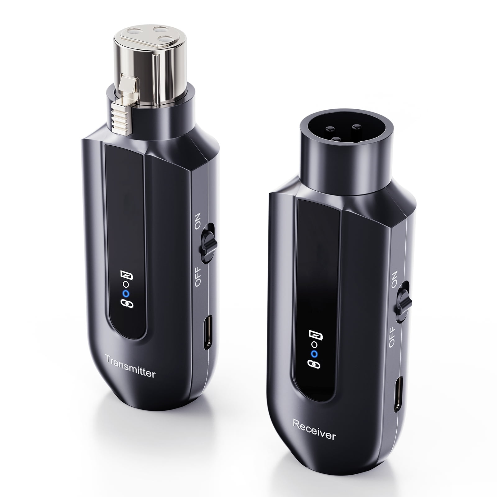 Wireless Transmitter Receiver, 2.4GHz XLR Wireless System for ...