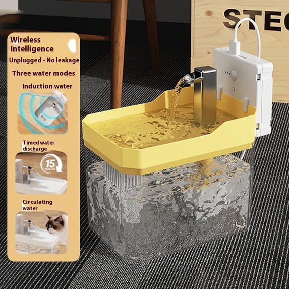 (Wireless-Transparent) Unplugged Wireless Induction Automatic Water ...
