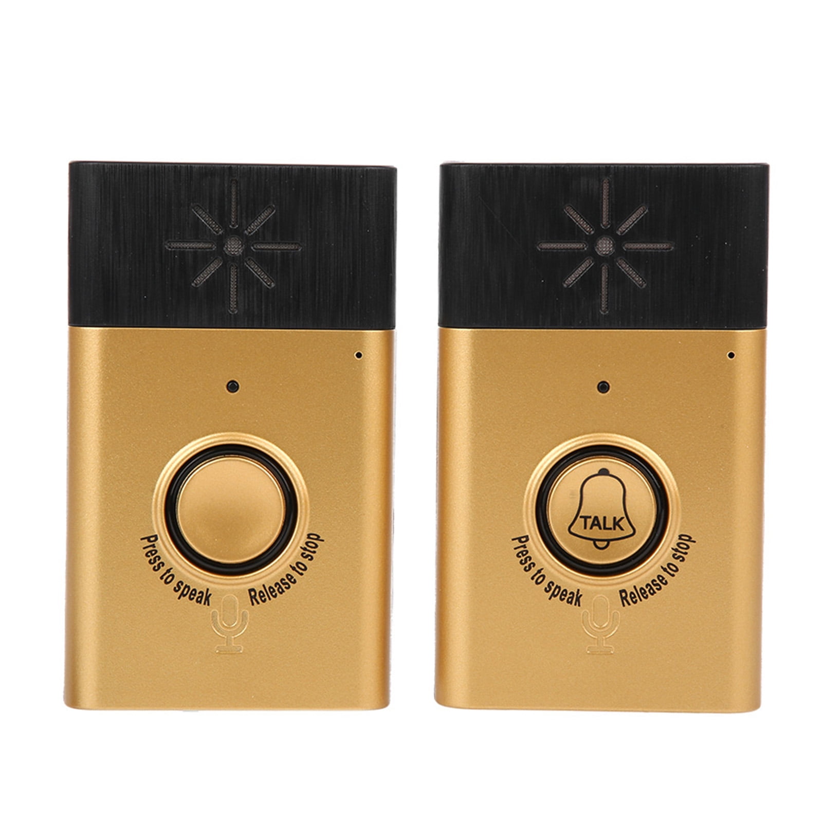 Wireless Two-Way Talk Gold Volume Voice Intercom Doorbells Indoor ...