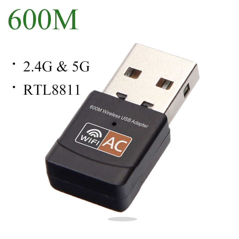 Wireless USB Adapter 600M Bps Dual Band 2.4GHz/5.8GHz Network Card for ...