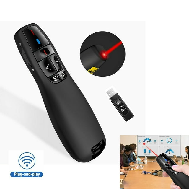 Wireless USB PPT Presenter Pen Power Point Presentation Laser Pointer ...