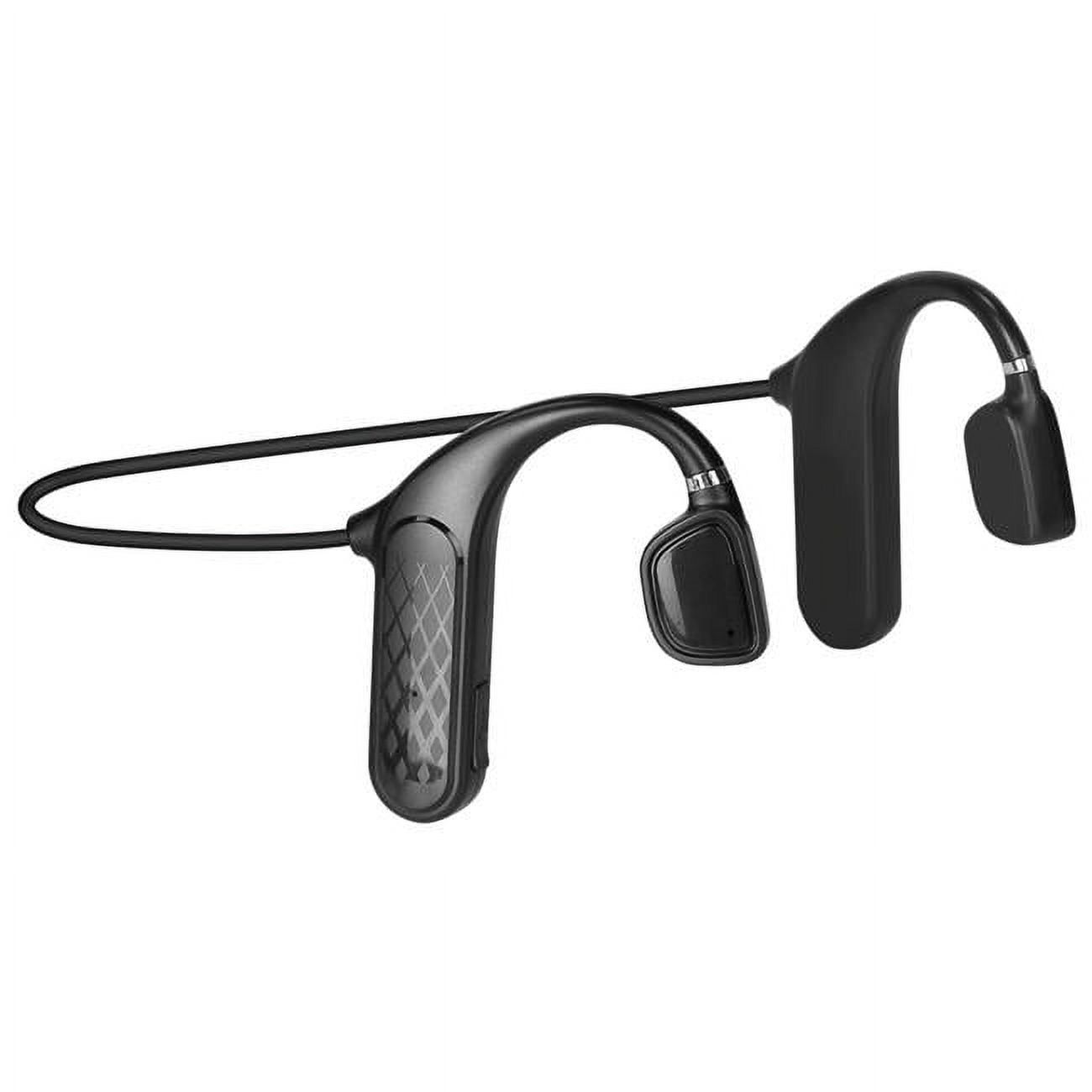 Wireless V5.1 Bone Conduction Earphones - Open-Ear Headsets with Mic ...