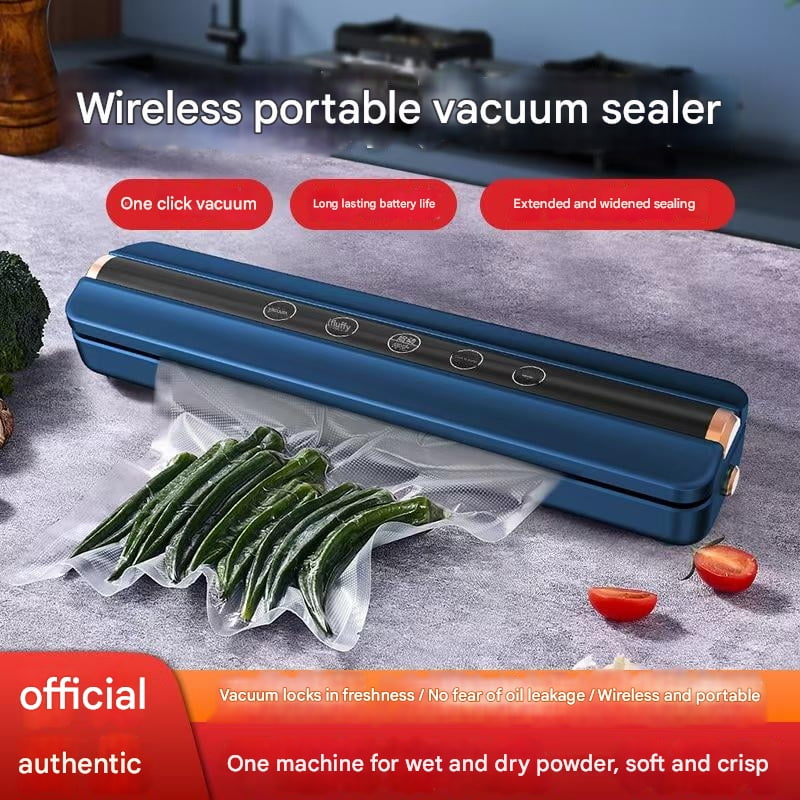 Wireless Vacuum Sealer Food Preservation Machine - 64KPA Vacuum ...