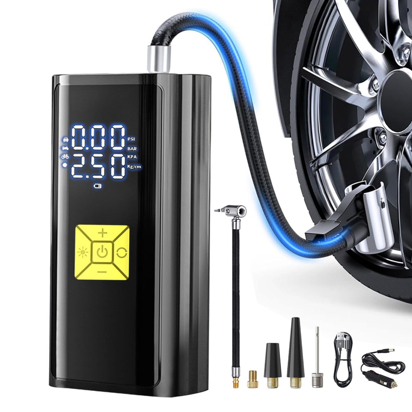Wireless Vehicle Inflator Pump Home Portable Rechargeable Inflator Pump ...