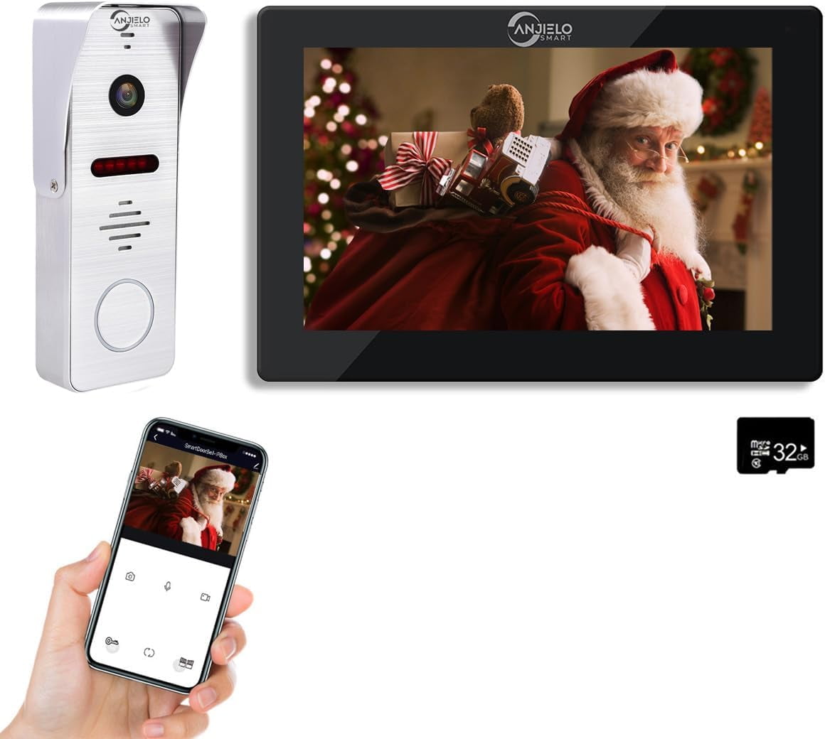 Wireless Video Doorbell Apartment Intercom with 1080P Video Entry ...