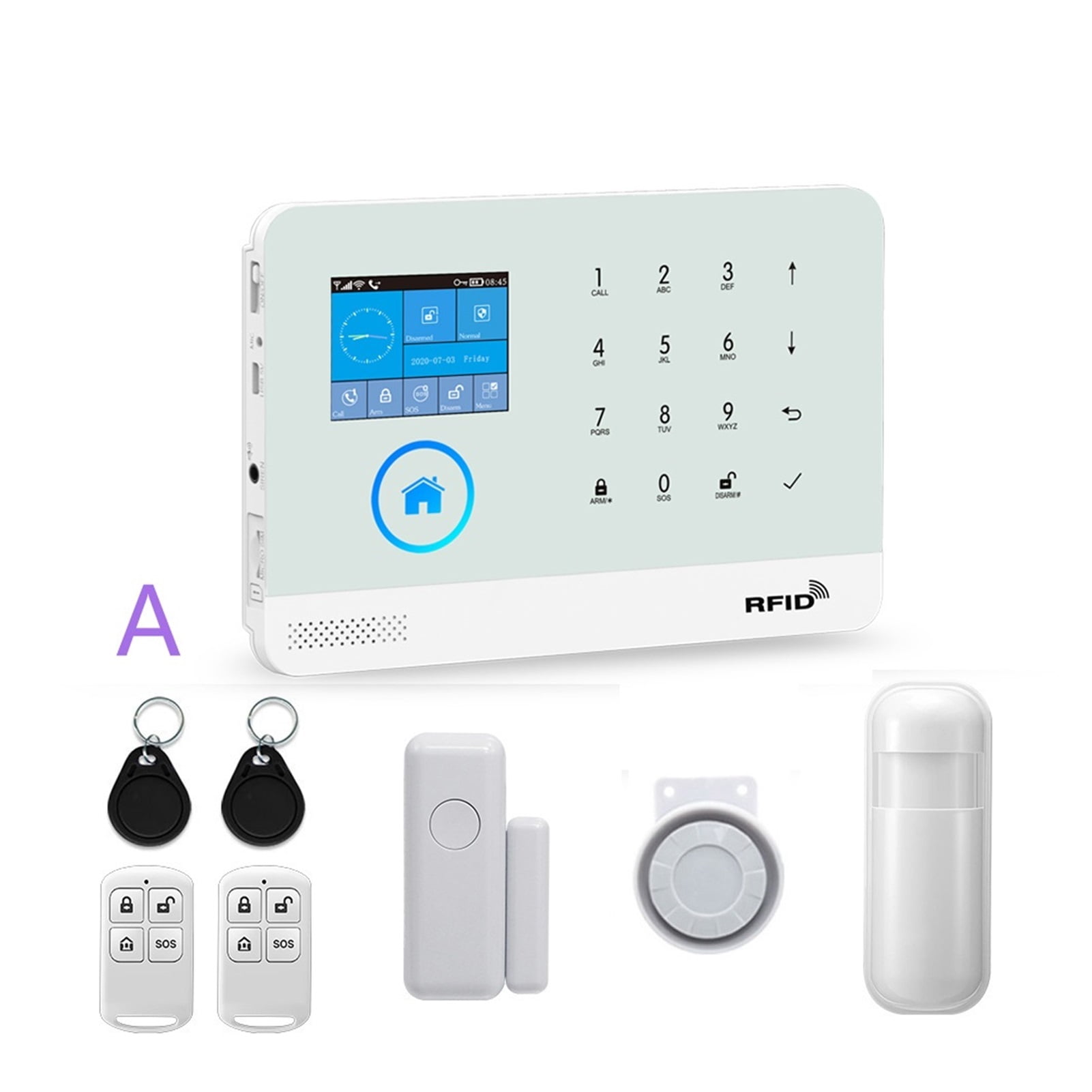 Wireless WIFI GSM Home Security Alarm System For Tuya Smart Life APP ...