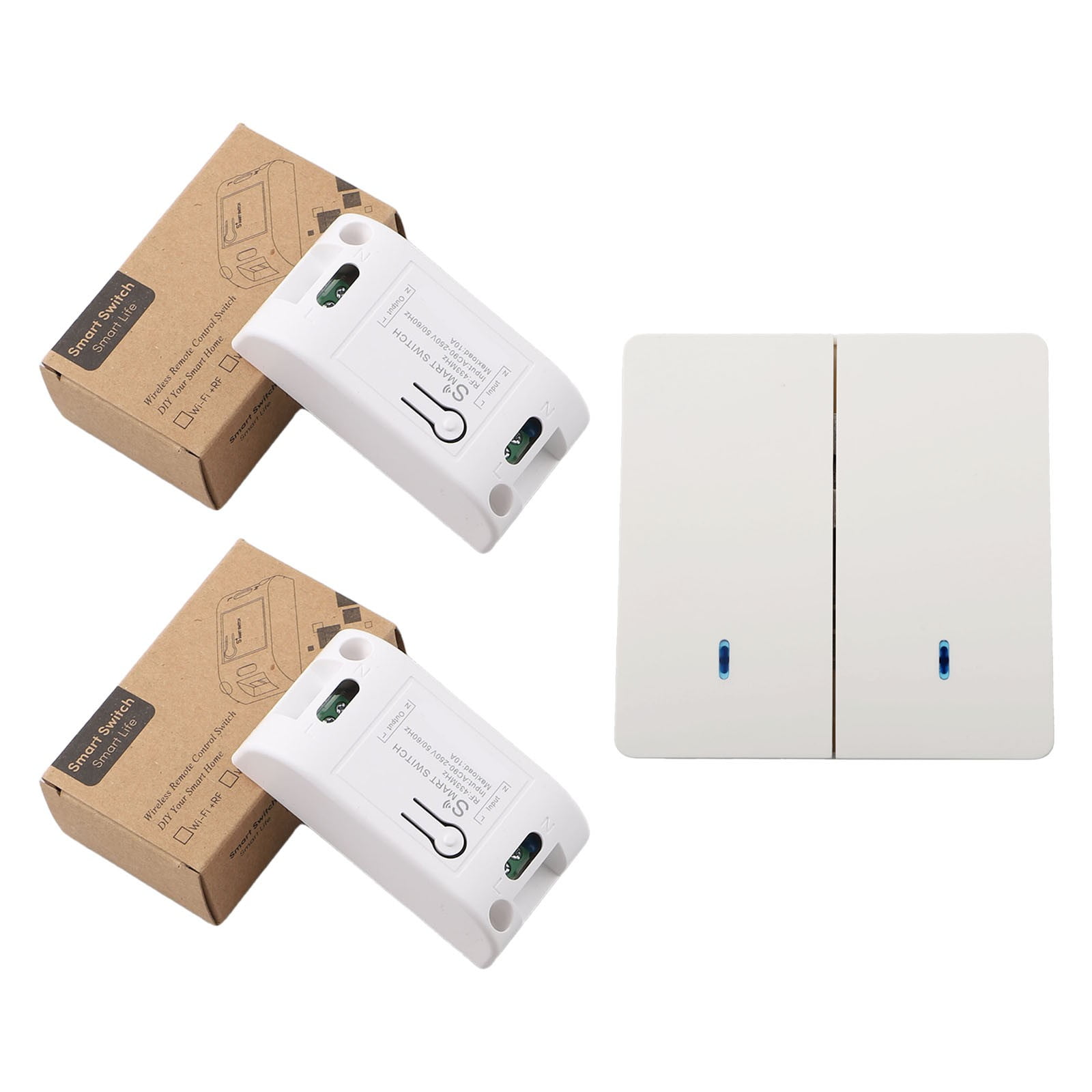 Wireless Wall Light On Off Switch Push Button Home Remote Control ...