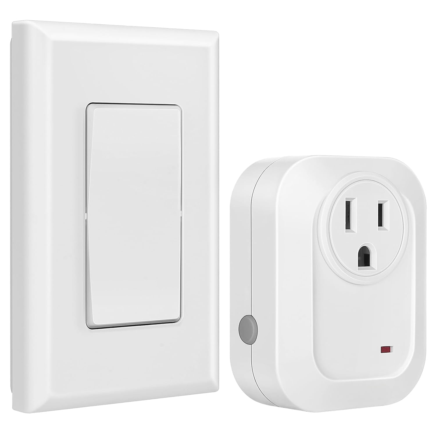Wireless Wall Switch Remote Control Outlet, No Wiring Needed, 100ft RF ...