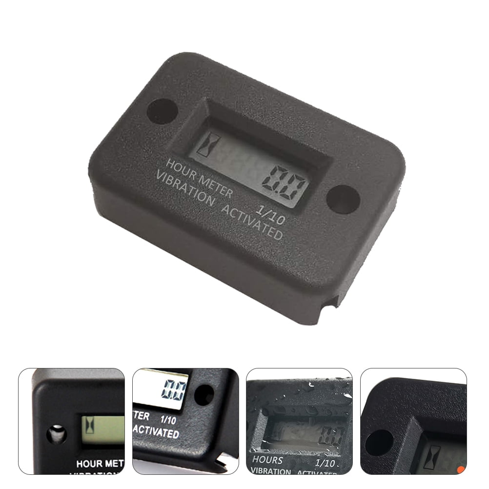 Wireless Waterproof Hour Meter Vibration LCD Hour Meter Engine Motors ...