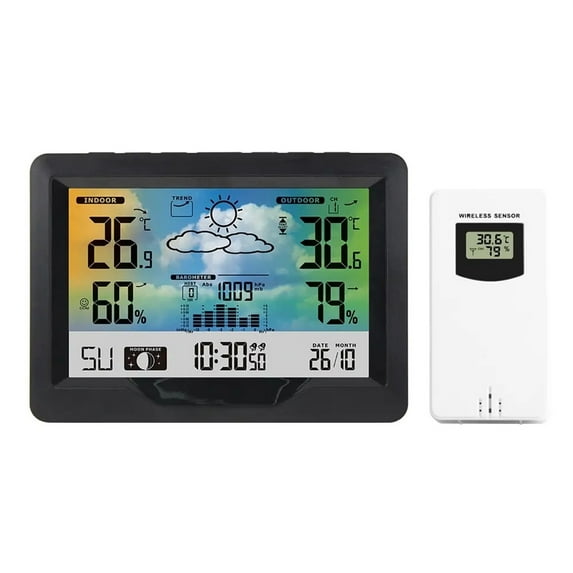 Wireless Weather Station Forecaster Outdoor Indoor Thermometer ...