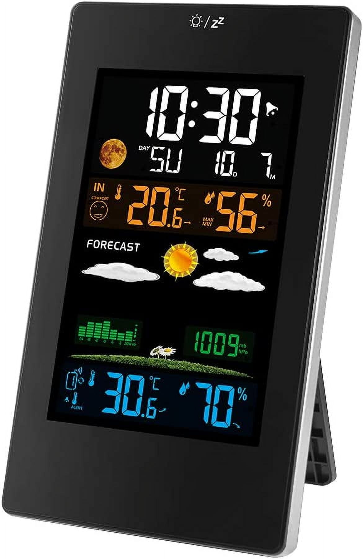 Wireless Weather Station, Indoor Outdoor Thermometer Hygrometer ...