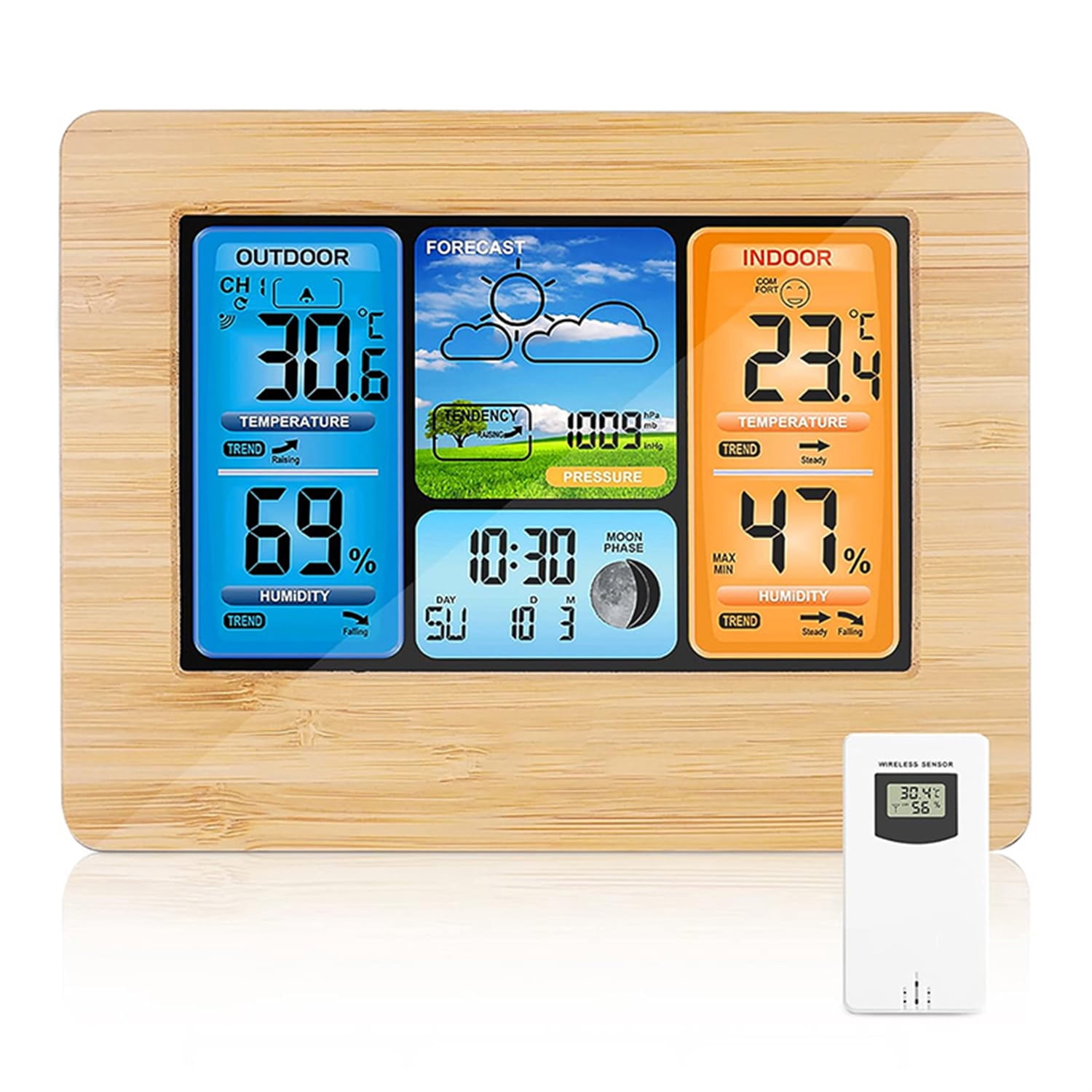 Wireless Weather Station, Weather Forecast Station with Calendar/Alarm ...