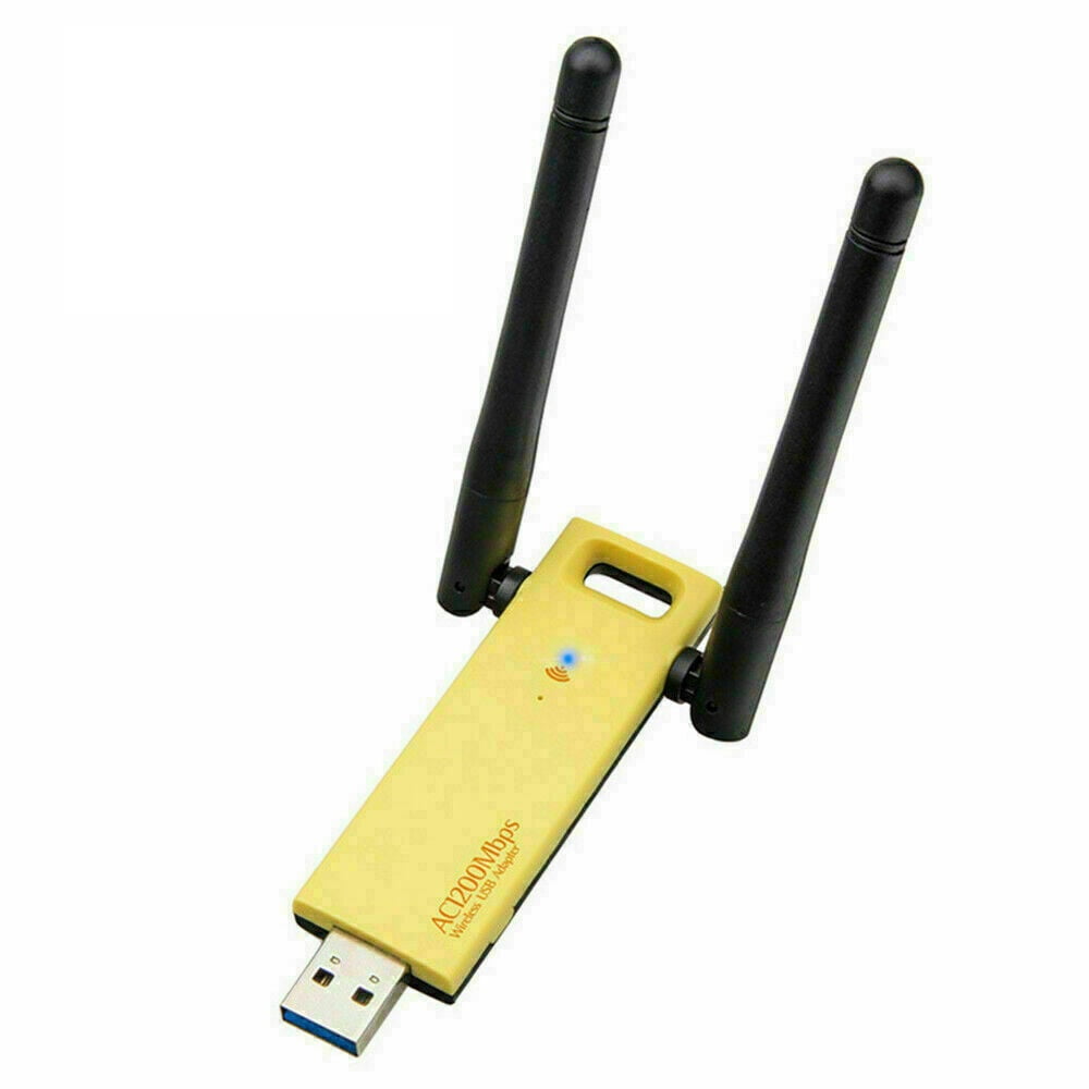 Wireless WiFi Adapter Antennas USB 3.0 1200Mbps Long Range AC1200 Dual ...