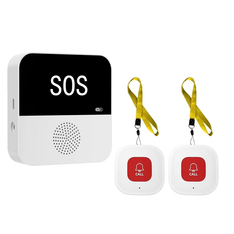 Wireless WiFi Elderly Caregiver Pager SOS Call Button Emergency SOS ...