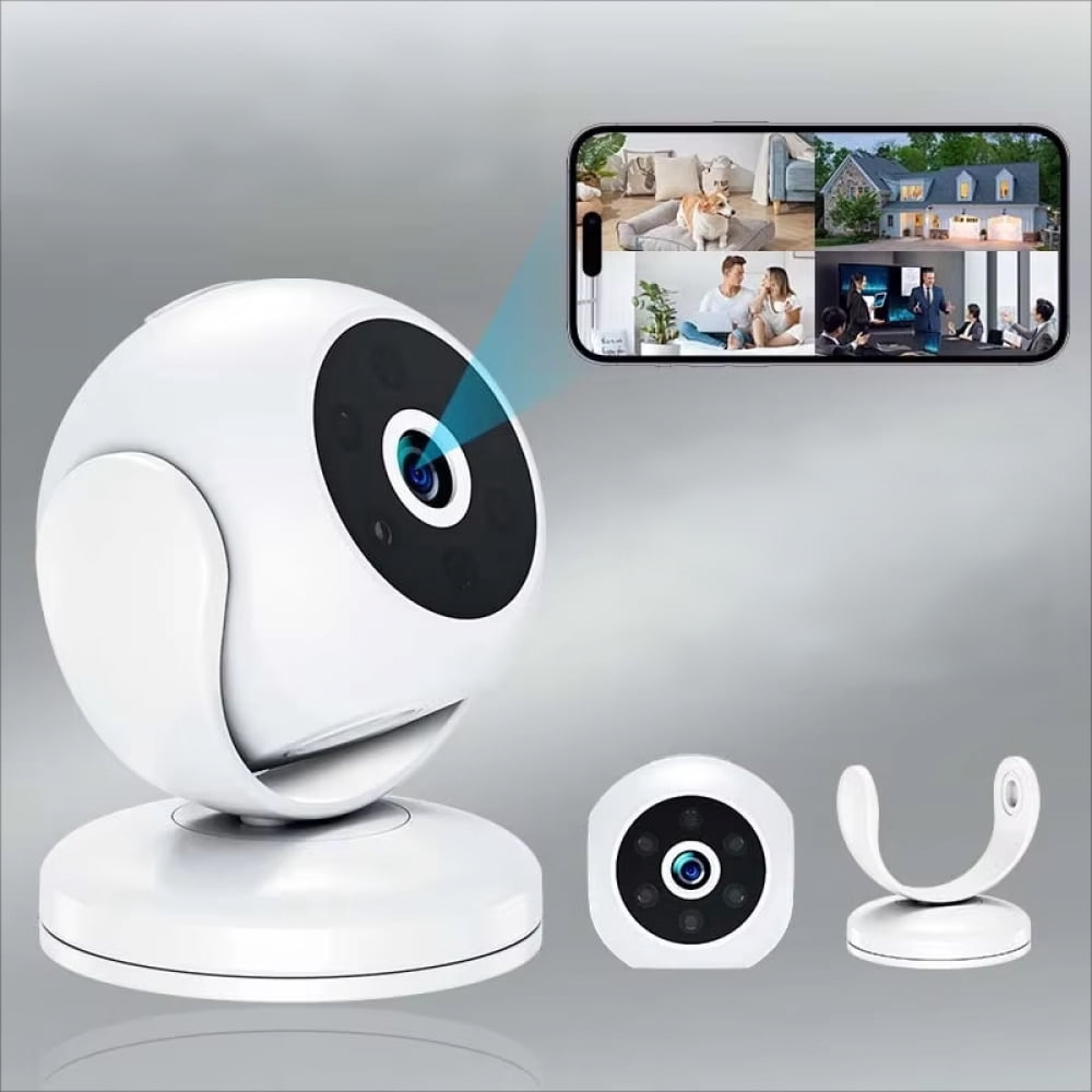 Wireless WiFi Security Camera with Magnetic Mount, 170 ° Wide Angle, AI ...
