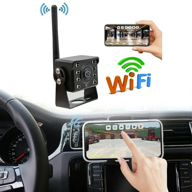 Wireless Wifi Reversing Rear View Camera Bus Trailer Truck Rv Camper ...