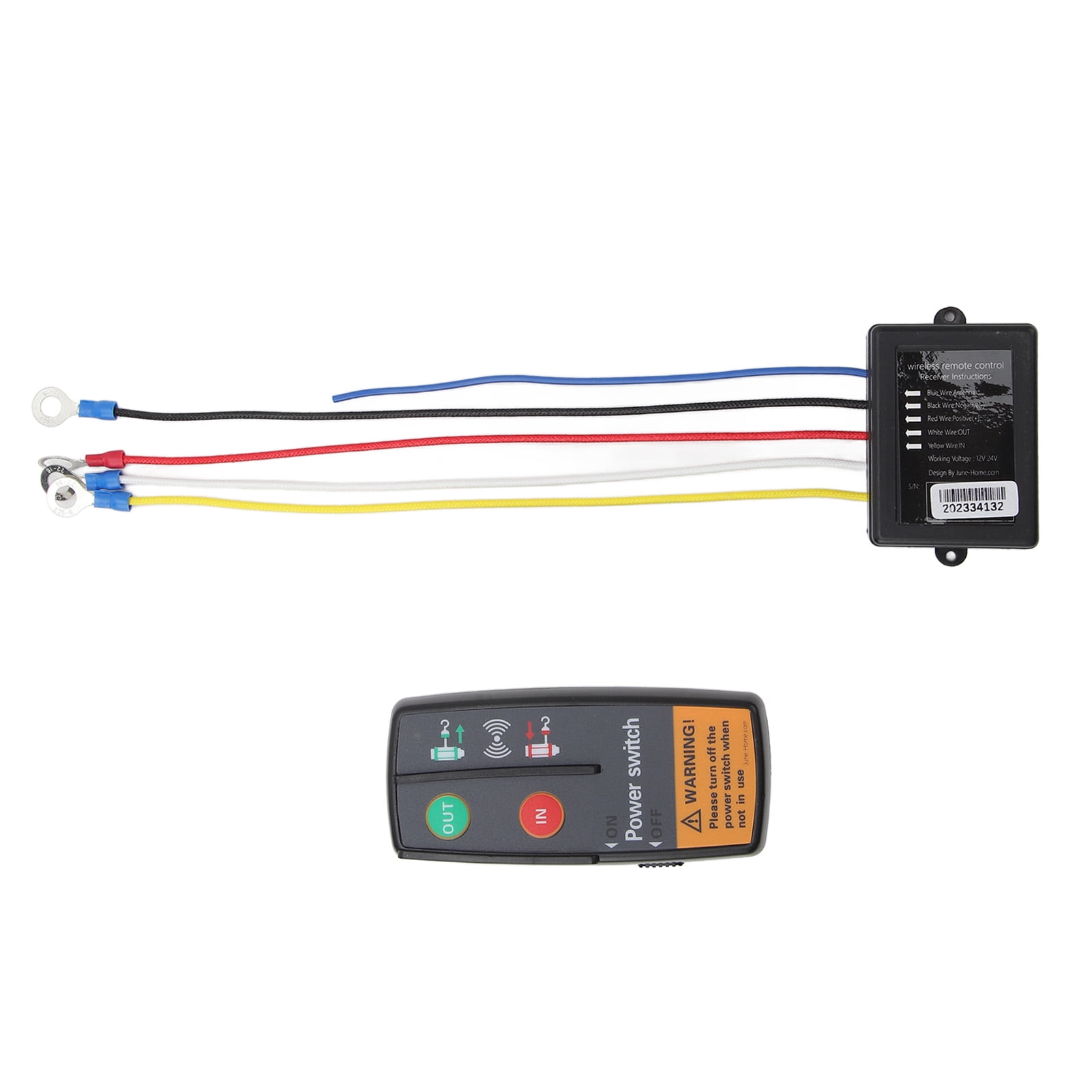Wireless Winch Remote Control DC 12V 24V 3-in-1 Durable Handset Switch ...