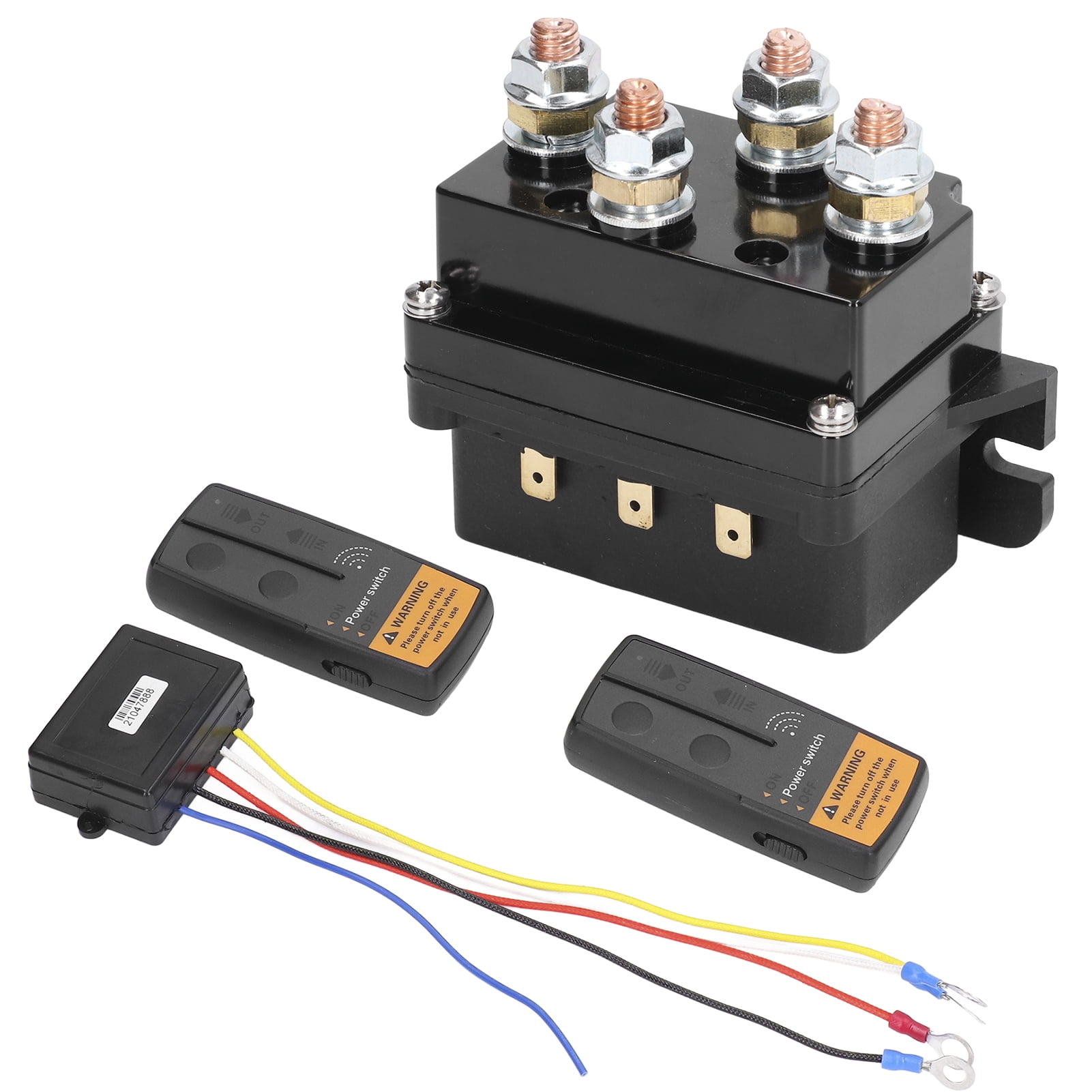 Wireless Winch Remote Control Kit, 12V DC500A Solenoid Relay, 8000 ...