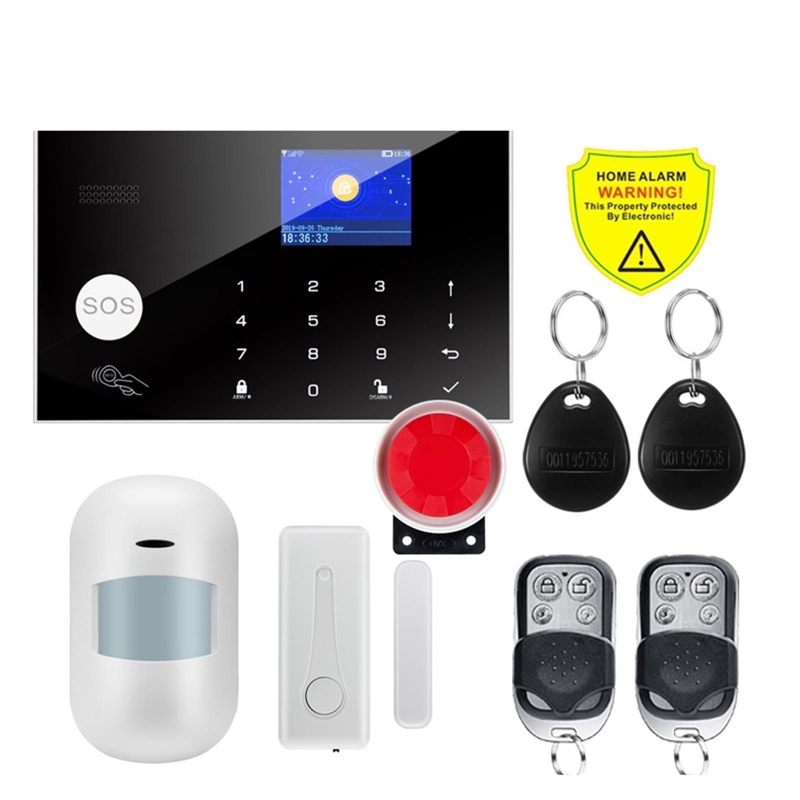 Wireless Wired Alarm System For Smart Home Burglar Security 433MHz GSM ...