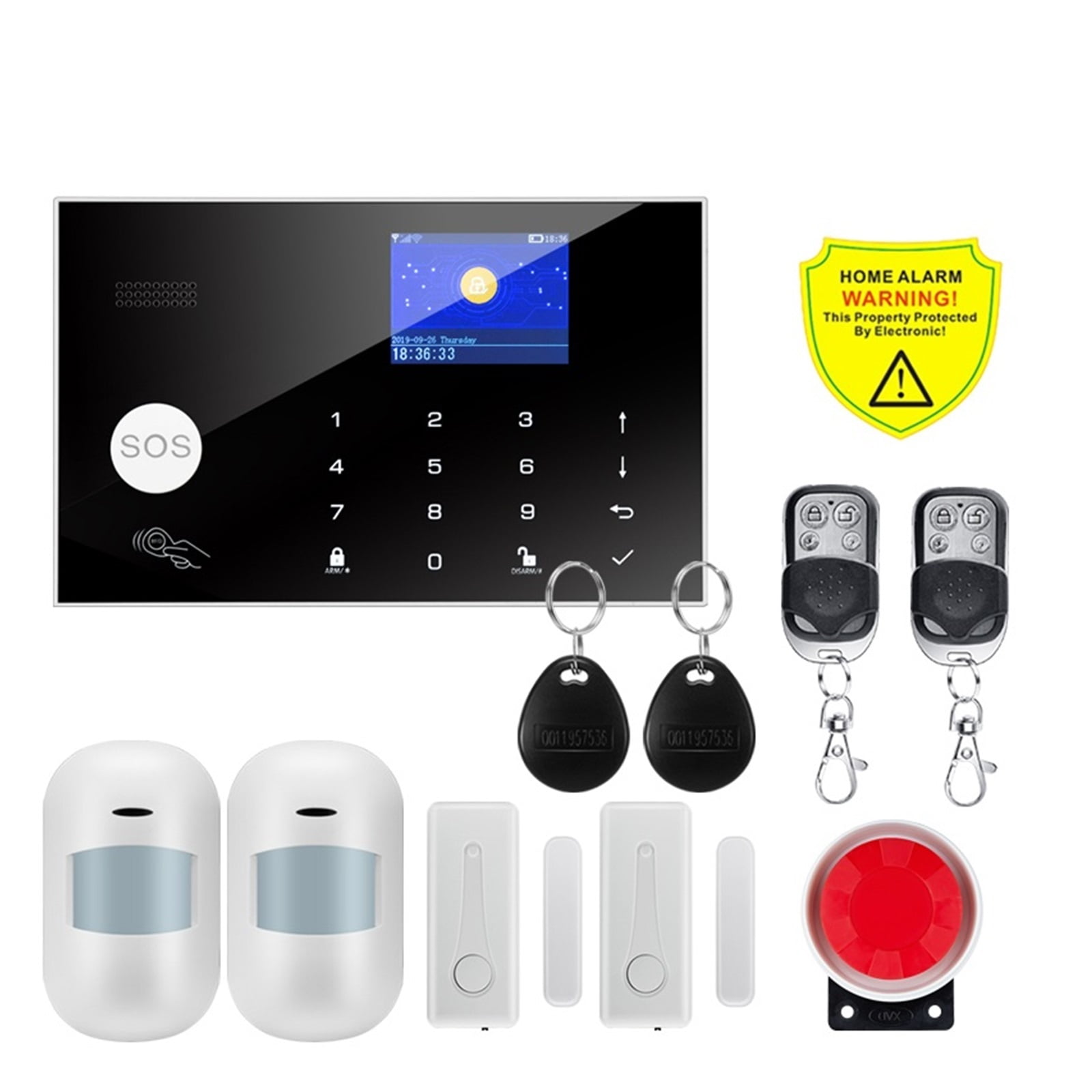 Wireless Wired Alarm System For Smart Home Burglar Security 433MHz GSM ...
