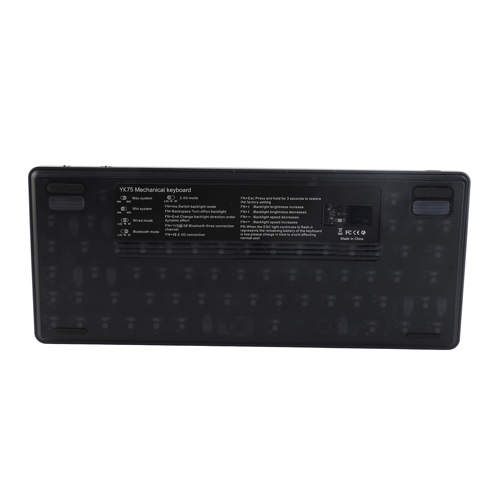 Wireless Wireless Mechanical Keyboard 84 Keys 2.4G+BT5.0+Type C 3 ...