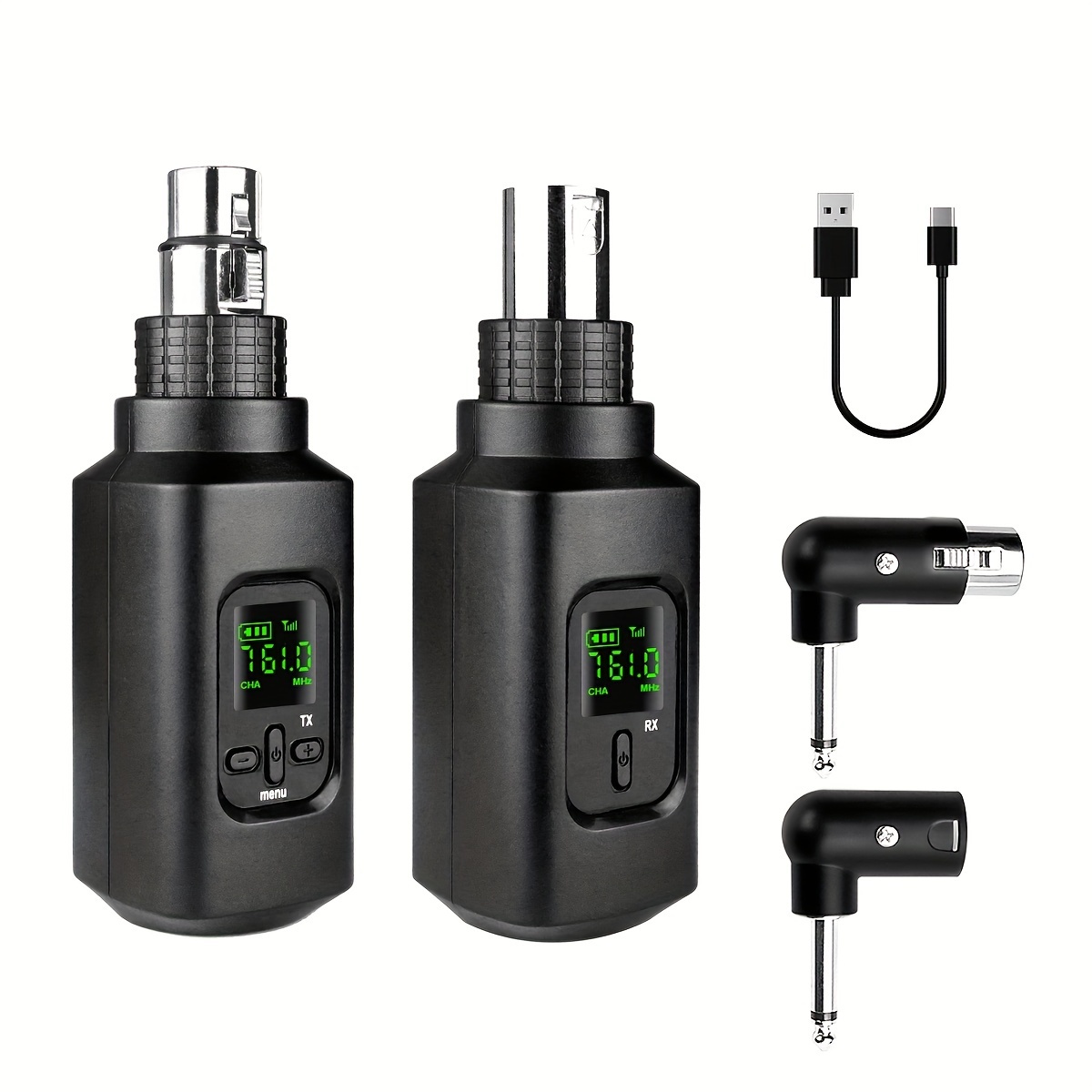 Wireless XLR Transmitter And Receiver& Guitar Transmitter Receiver ...