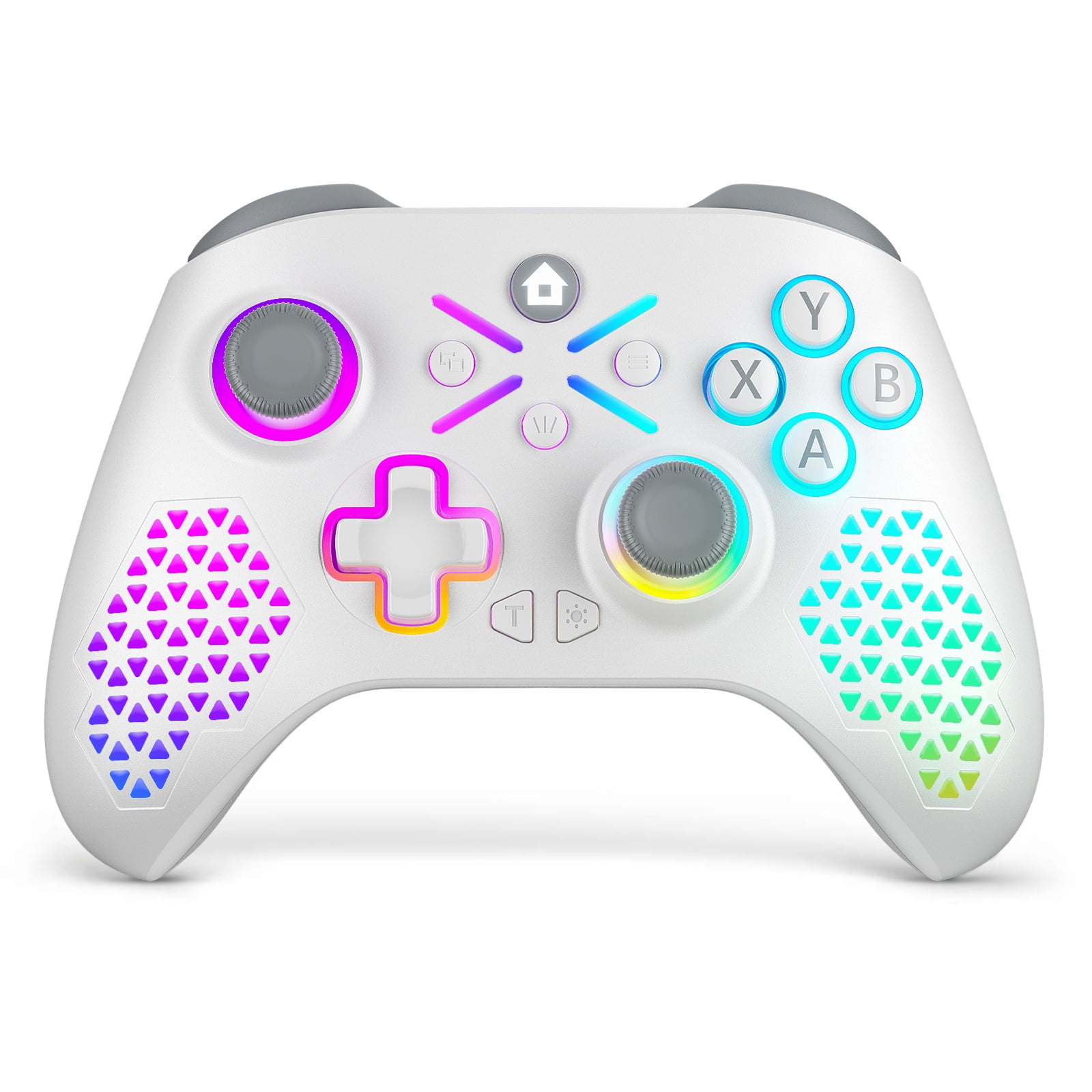 Wireless Xbox One Controller with RGB LED Light Support Button Mapping ...