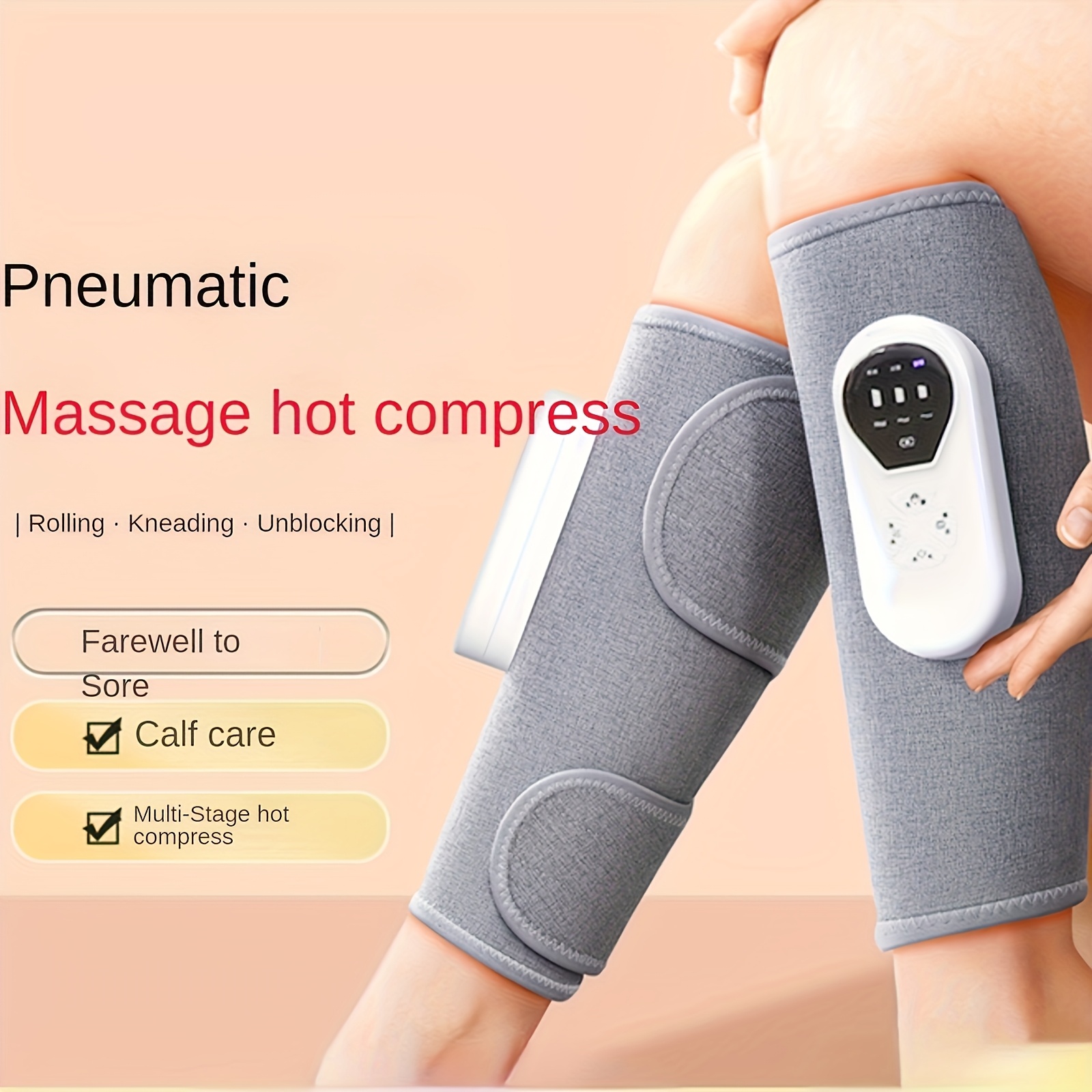 Wireless calf massager, with heating and vibration function, wireless ...