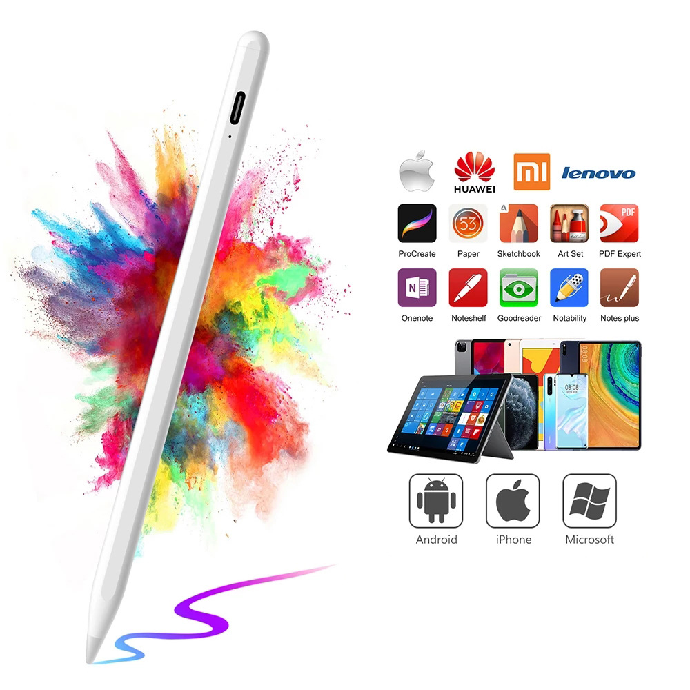 Wireless charging iPad stylus, capacitive pen suitable for iPad Pro 12. ...