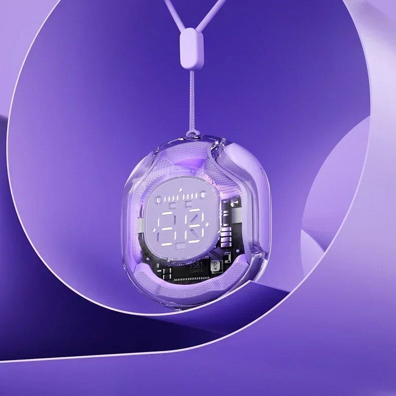 Wireless earphone Bluetooth earbuds Transparent Digital Display TWS ...