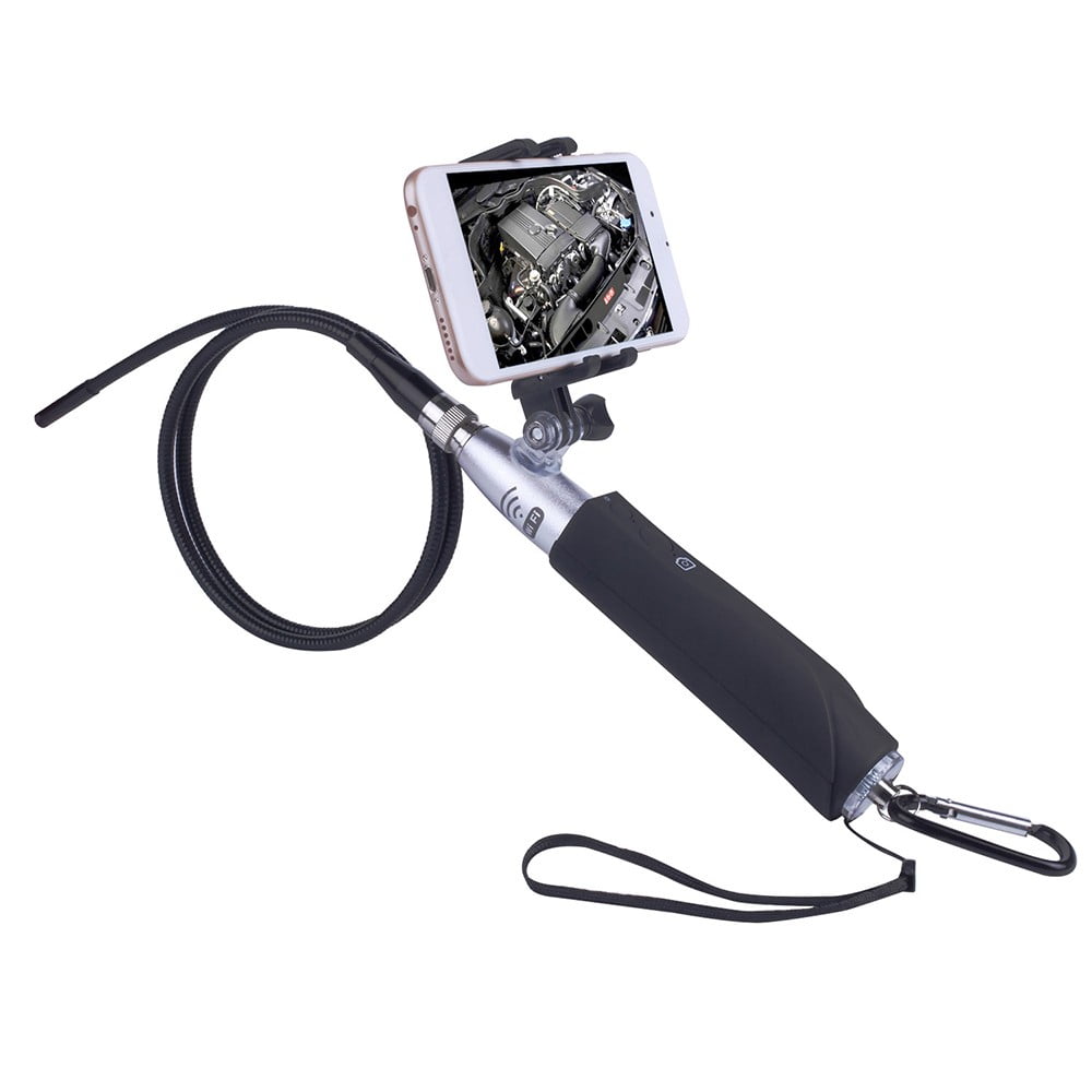 Wireless endoscope with phone holder 8mm lens hd wifi borescope ...